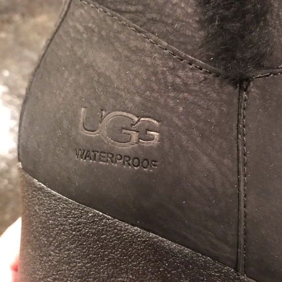 UGG | Shoes | New Ugg Devorah Waterproof Boot Black Wedge Bootie | Poshmark
